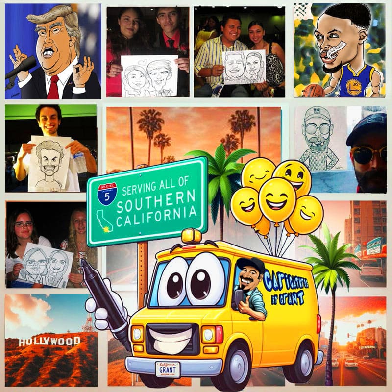 Caricatures By Grant - Los Angeles San Diego Orange County