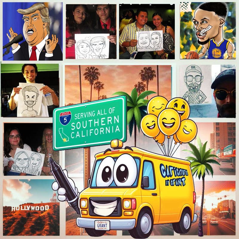 Caricatures by Grant - Party Caricature Artist Los Angeles & SoCal